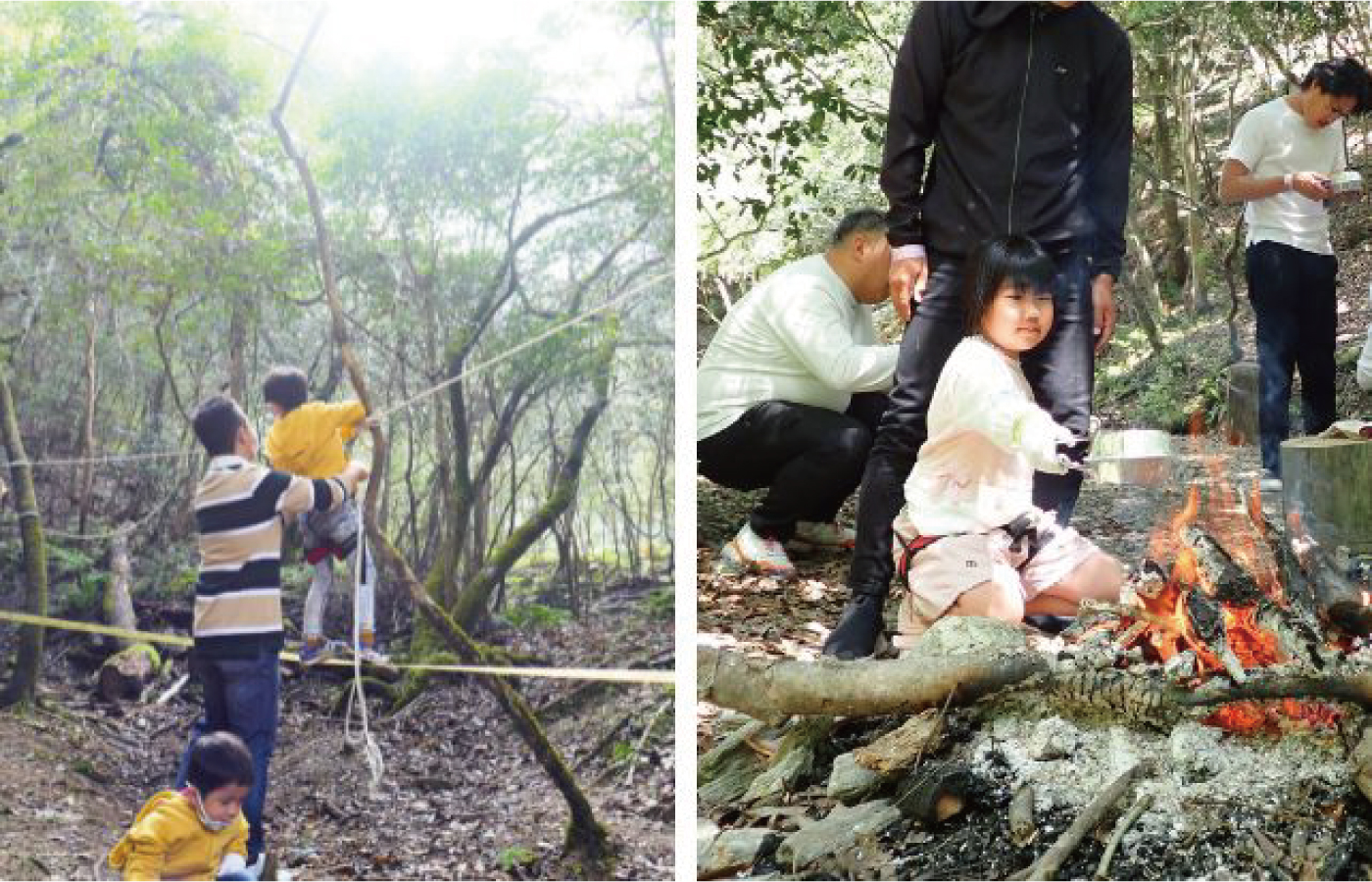 【キッズ向け×森アソビ】VISONの森でわくわくアドベンチャー！【秋冬限定！焚火＆ポップコーン作りも | VISON Beautiful Village in TAKI